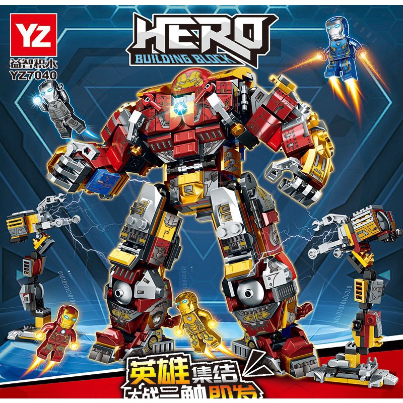 Jual mainan anak robot Hulkbuster big figure jumbo YZ7040 ironman ...