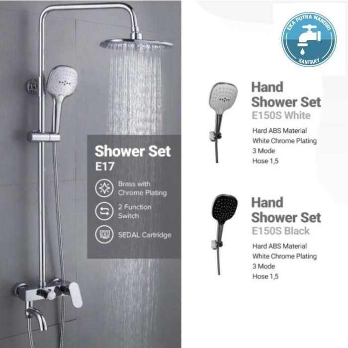 Jual Best Seller Kran Shower Set Tiang Panas Dingin / Rain Shower Model ...