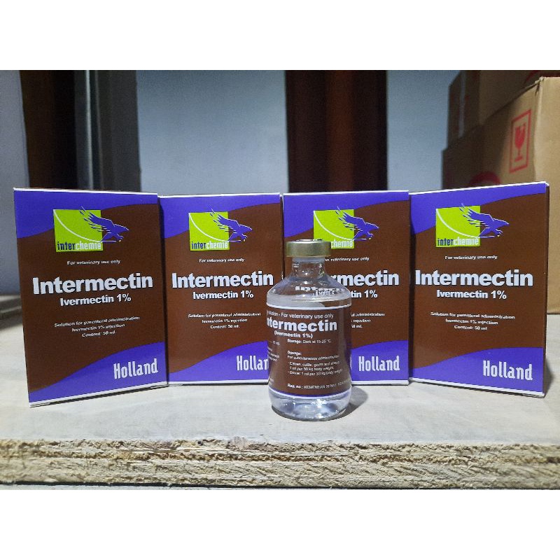 Jual Intermectin 50 ml /obat scabies, LSD, anti cacing untuk hewan ...