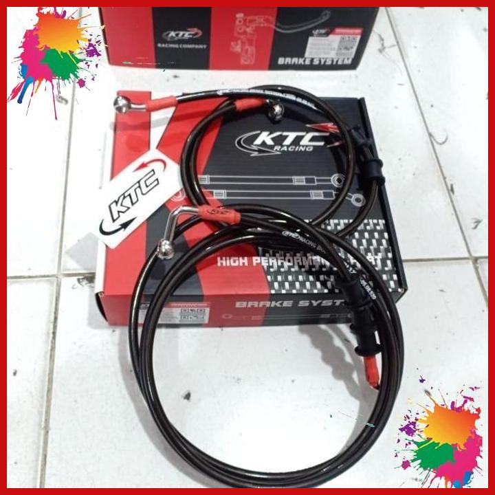 Jual selang rem ktc set hitam karbon non abs all new nmax 155/ nmax 155 old [vms] | Shopee Indonesia