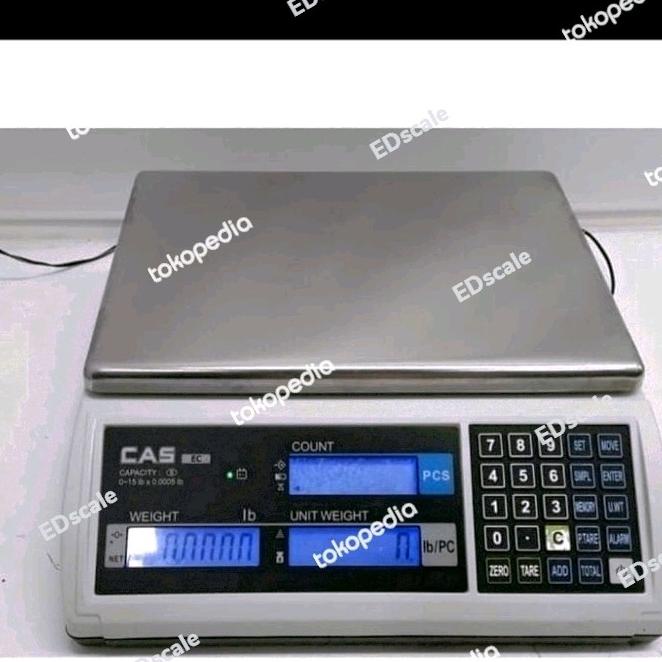 Jual Timbangan Cas Ec Counting Scale 3Kg X 0.1Gr / Baut / Hitung Pcs 3 Kg | Shopee Indonesia