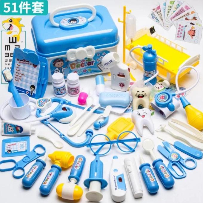 Jual Mainan Dokter Dokteran Set 51Pcs - Mainan Dokter Gigi Anak READY | Shopee Indonesia