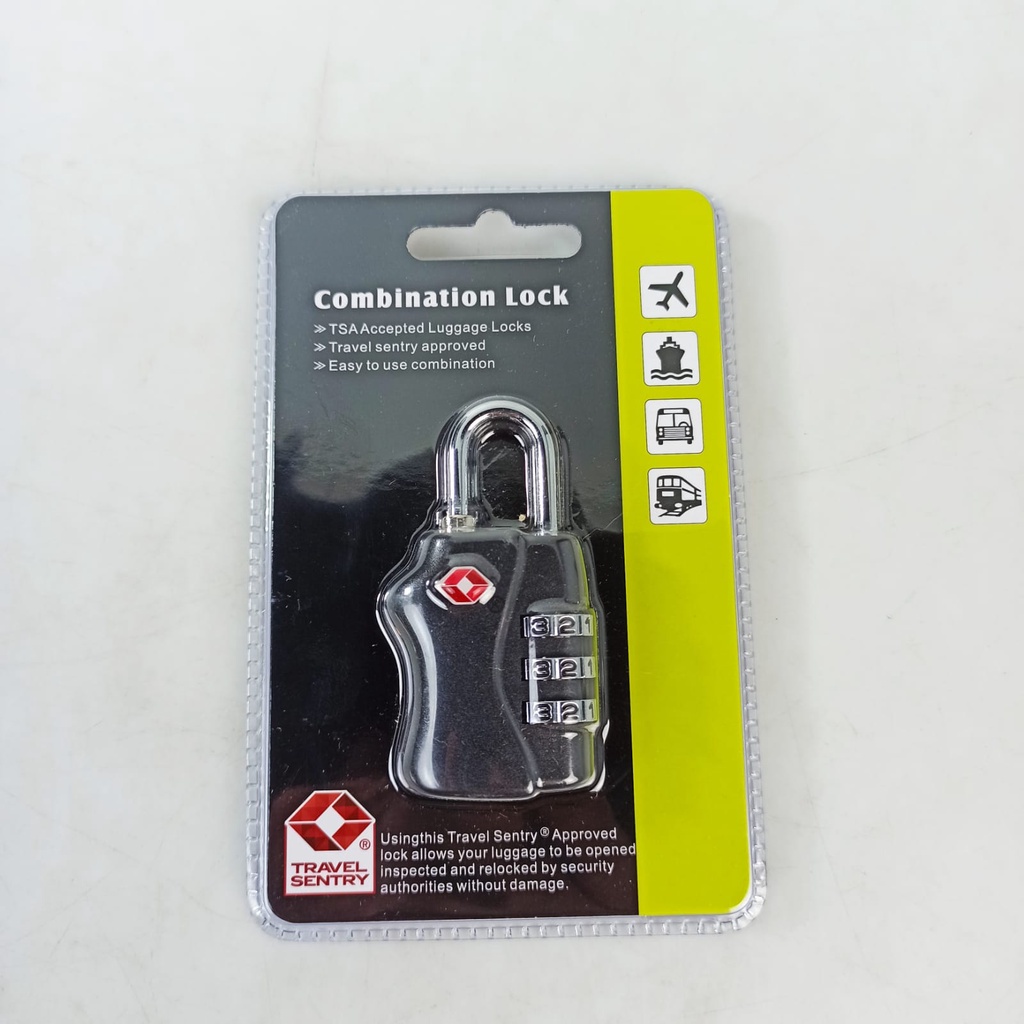 Jual Gembok Koper angka dengan kelengkapan 3 Digit Suitcase Password ...