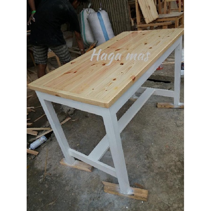 Jual Meja Makan / Meja Kayu / Meja cafe / Meja Resto & Bar / Furniture/Meja qab | Shopee Indonesia
