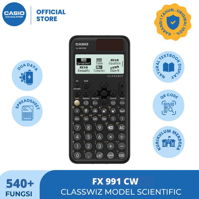 Jual Casio ClassWiz Model Scientific Calculator FX-991CW | Shopee Indonesia