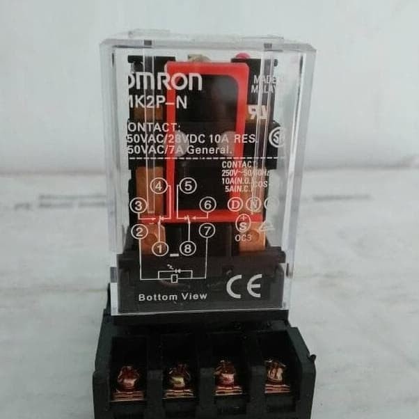 Jual Relay omron MK2P - N 8pin/8kaki -220 volt ac + socket | Shopee Indonesia