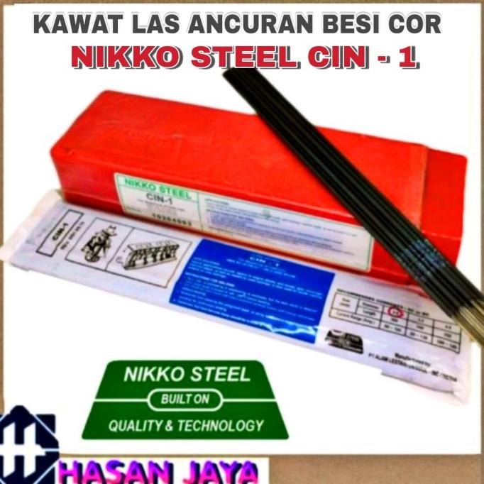 Jual ------] kawat las besi cor nikko steel cin 1 Cin-2 CIN 3 ecer per batang | Shopee Indonesia
