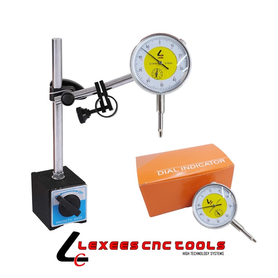 Jual Paket Dial Indicator + Magnetic Base Test Stand Gauge Pick Dudukan ...