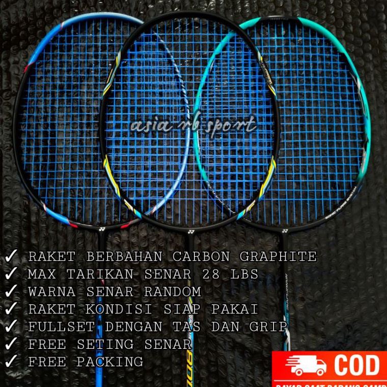 Jual Terbaik!!!! RAKET BADMINTON IMPOR CARBONEX Special 28 Lbs Full Set ...