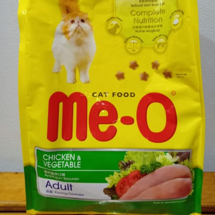 Jual Makanan Kucing Me-O Chicken Iken Vegetable 1,2Kg Adult(Dewasa ...