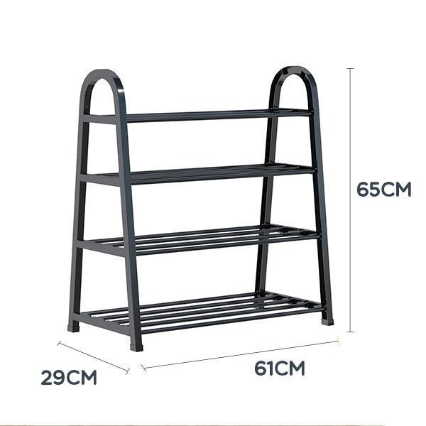 Jual Rak Sepatu / Sendal Shoe Rack Rangka Besi 4 Tingkat Portable ...
