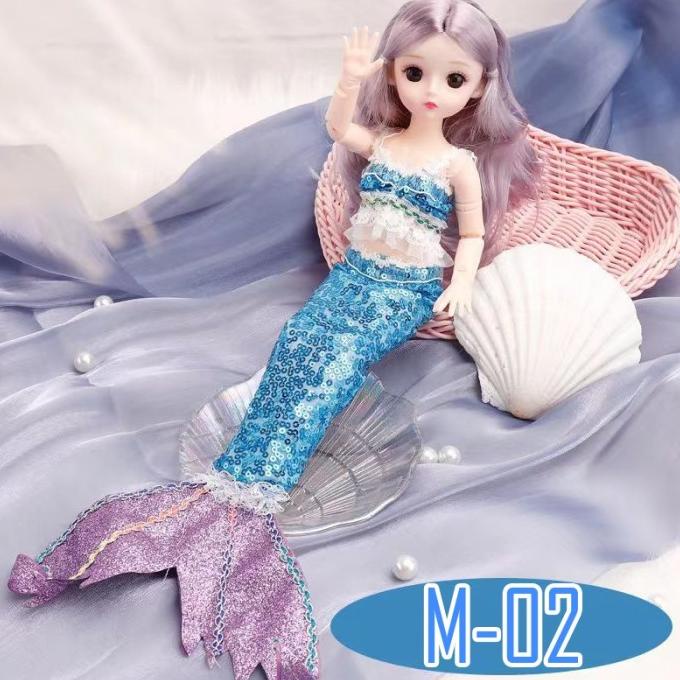 Jual (Seri-M) Mainan Anak Boneka Mermaid Bjd Doll Cute DIY Princess 30 ...