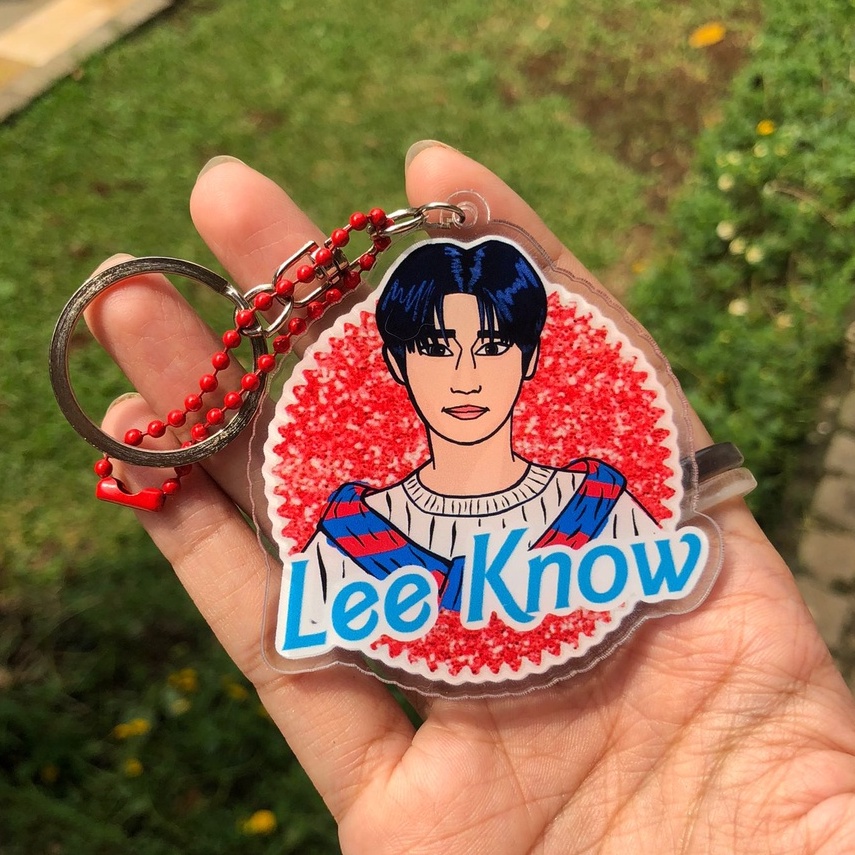 Jual Lee Know Stray Kids Red Potrait Keychain (SKZ LeeKnow) | Shopee ...