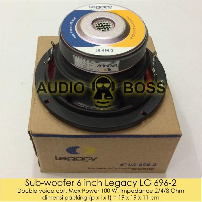 Jual Speaker Subwoofer 6 Inch Legacy Lg 696-2 / Subwoofer 6" Legacy ...