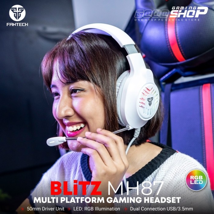 Jual Fantech BLiTZ MH87 / MH-87 MULTI PLATFORM GAMING HEADSET | Shopee ...