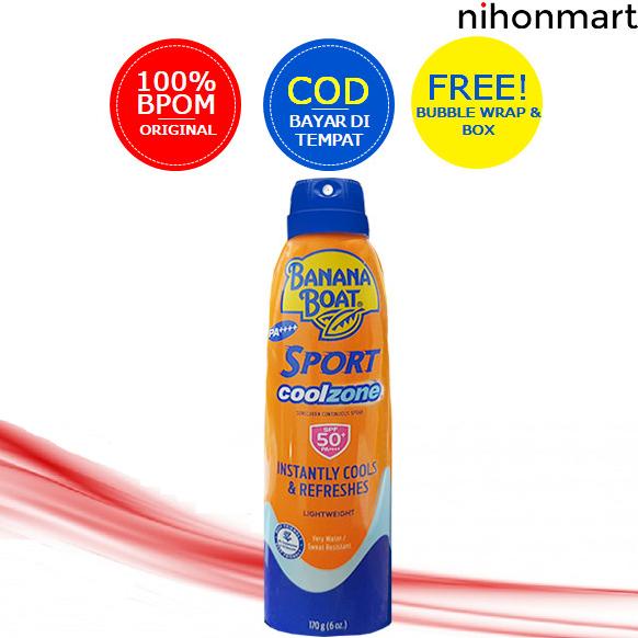 Jual Banana Boat Sport Coolzone Spray SPF50 170g | Shopee Indonesia