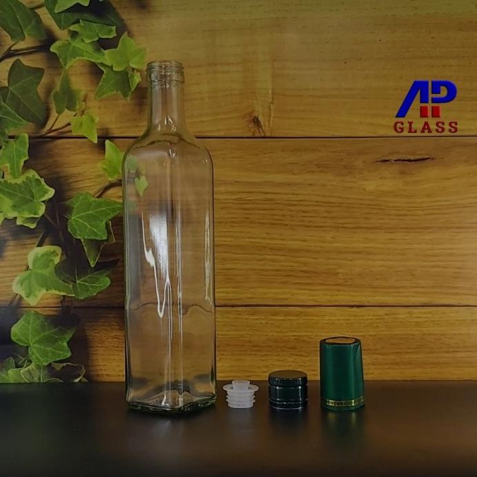 Jual Trending Botol Marjan 500 Ml Kotak / Olive Oil 500Ml / Madu 500 Ml ...