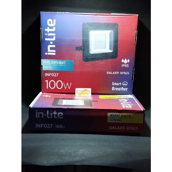 Jual Lampu sorot inlite Galaxy INF027 100 Watt / Floodlight IP65 ...