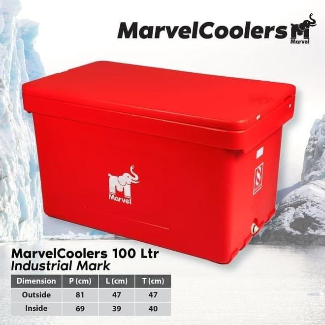 Jual Cooler Box Ice 100 Liter Marvel Engsel / Cool Box Profil Kotak Es ...