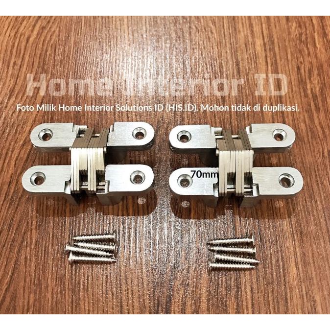Jual Engsel Tanam Lipat 70 Mm / Concealed Invisible Hinge 7 Cm | Shopee ...