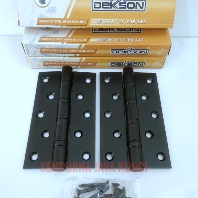 Jual Engsel Pintu Stainless 5" Dekson Black Hinge Dekson Bk 5X3X3Mm 4Bb ...