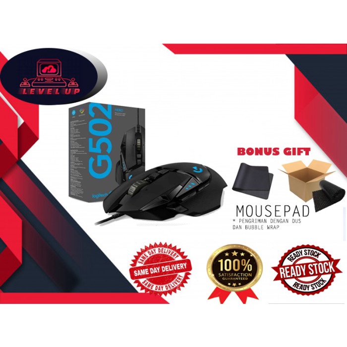 Jual Logitech G502 / G 502 Hero High Performance Gaming Mouse | Shopee ...