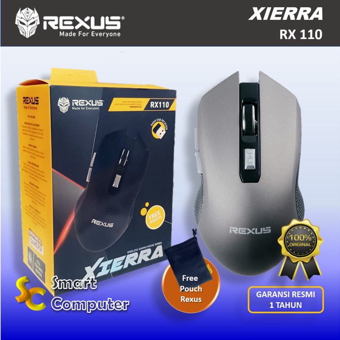 Jual Rexus RX110 Mouse Gaming Wireless Xierra RX 110 Original | Shopee Indonesia