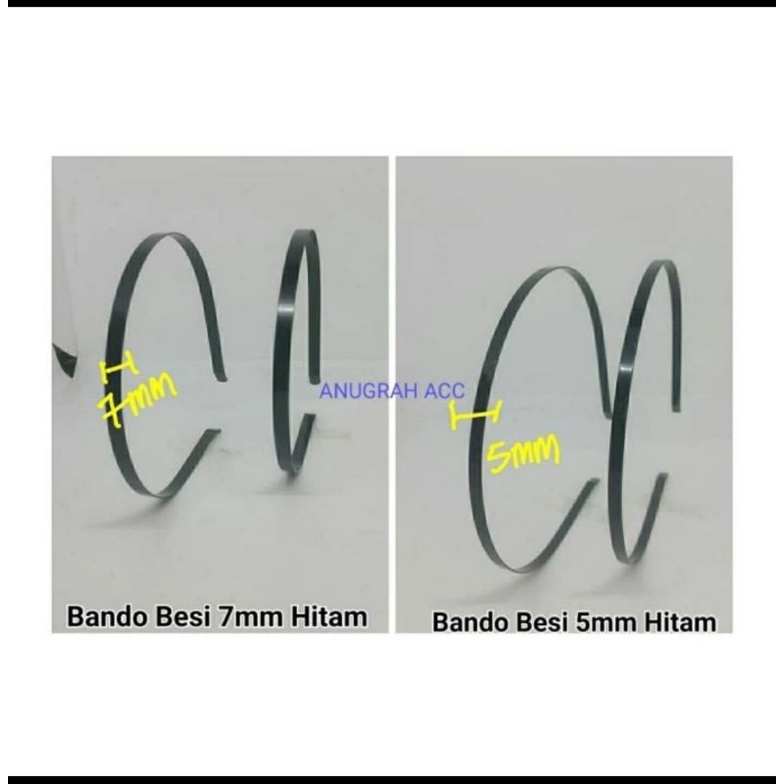 Jual Bando Besi polos ukuran 5mm dan 7mm isi 12pcs | Shopee Indonesia