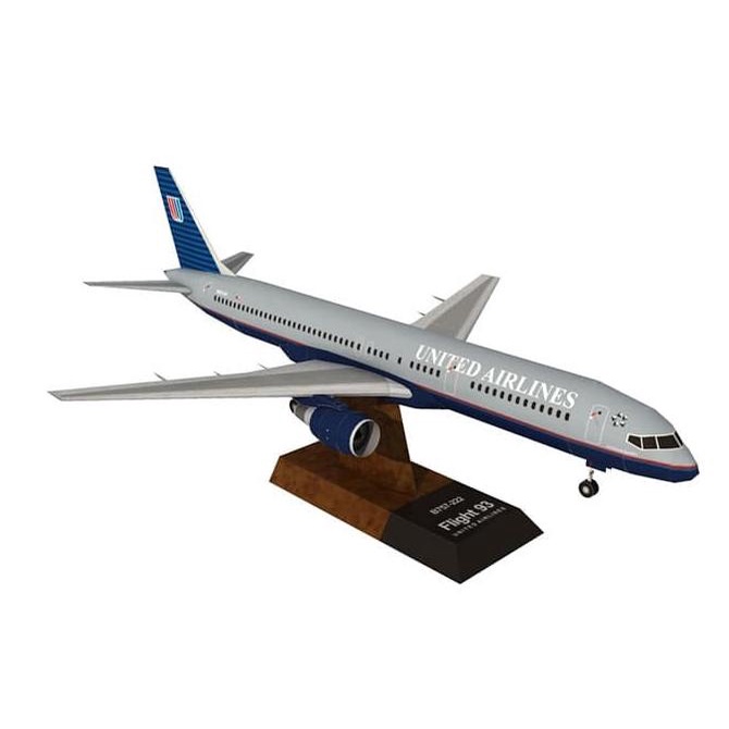 Jual DIY Papercraft Boeing 757-200 United Airlines Flight 93 | Shopee ...