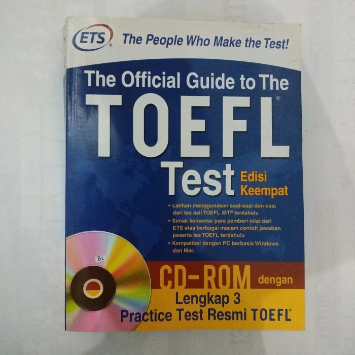 Jual BUKU THE OFFICIAL GUIDE TO THE TOEFL TEST EDISI KEEMPAT | Shopee ...