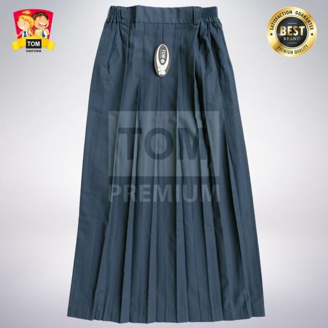 Jual Seragam TOM - Rok SMA Rempel Panjang Abu | Shopee Indonesia