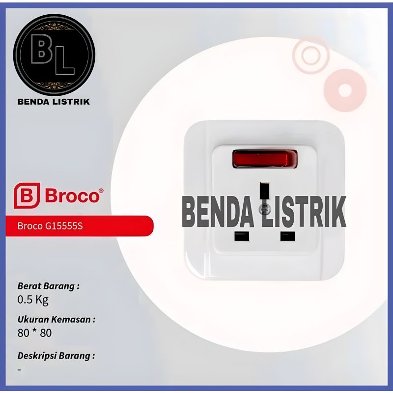 Jual IB Stop Kontak Ac Galleo G155 Broco Putih Socket Outlet Inbow Broco | Shopee Indonesia