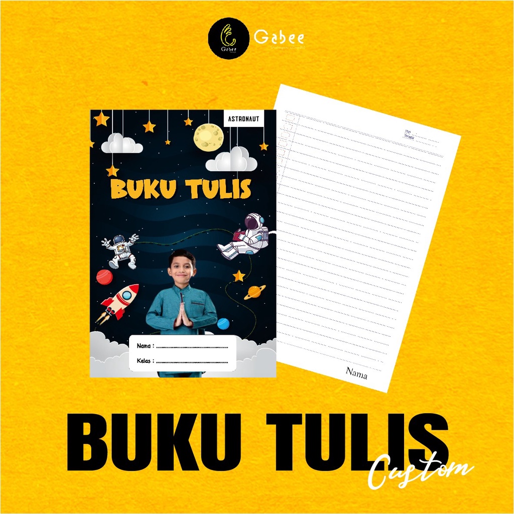 Jual BUKU TULIS SEKOLAH CUSTOM COVER & ISI / BUKU TULIS FOTO ANAK ...