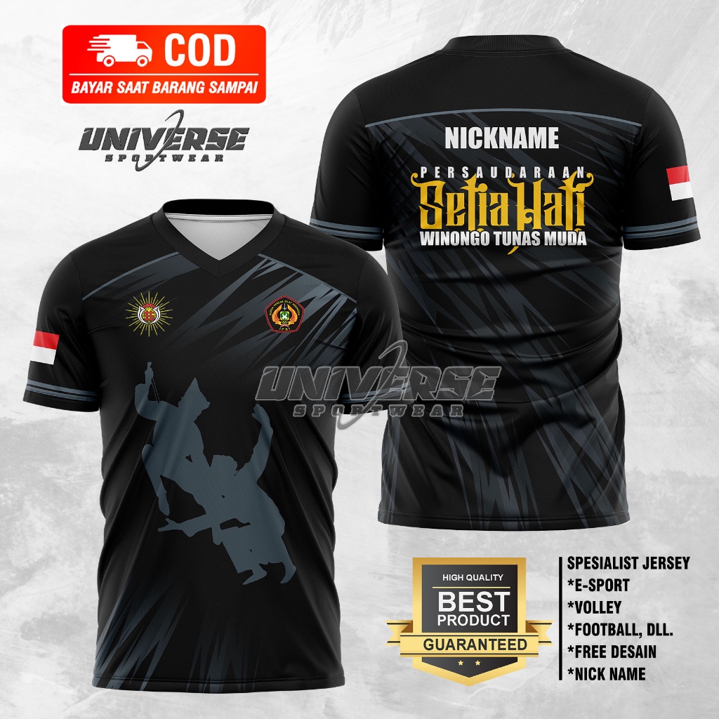 Jual Jersey Pencak Silat PSHWTM Setia Hati PSHT Kaos PSHW Persaudaraan ...
