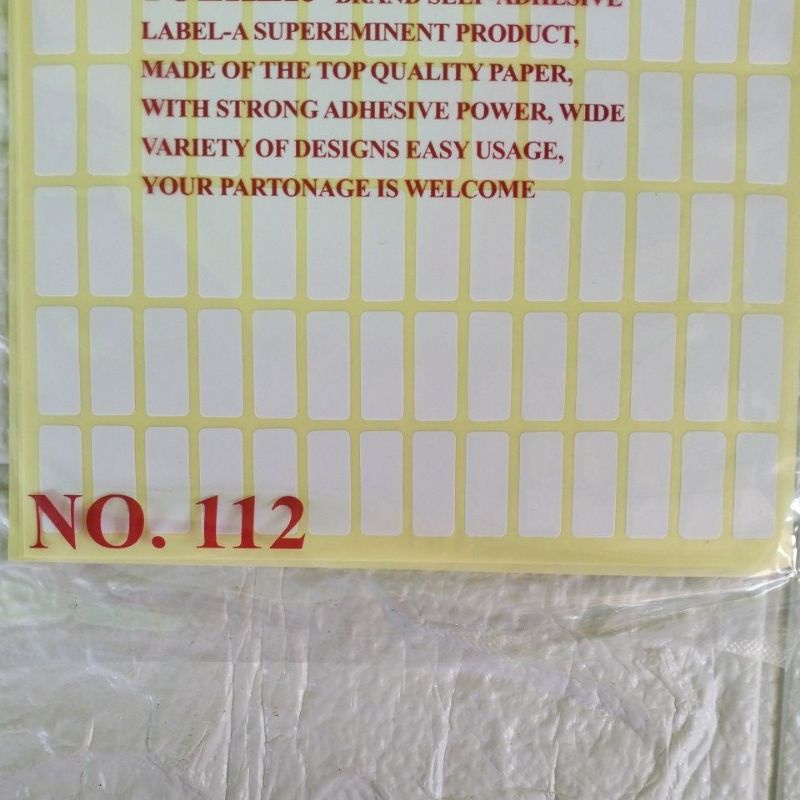 Jual Sticker Label Harga Undangan 103-112-99/Self Adhesive Label ...