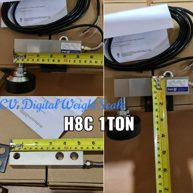 Jual Load Cell Shear Beam Zemic H8C 1Ton With Mounting | Shopee Indonesia
