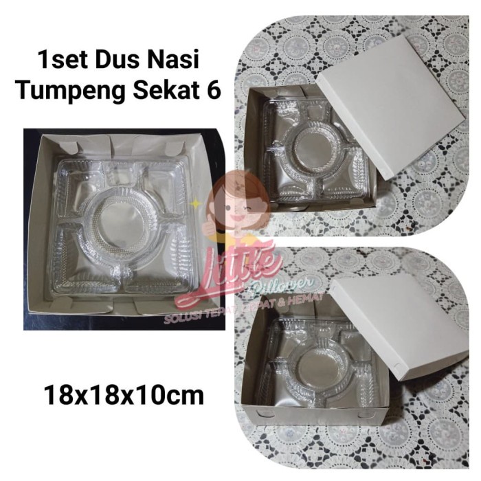 Jual 1set Box Nasi Tumpeng MiniBox Tumpeng/Tempat Nasi/Kotak Nasi Sekat ...