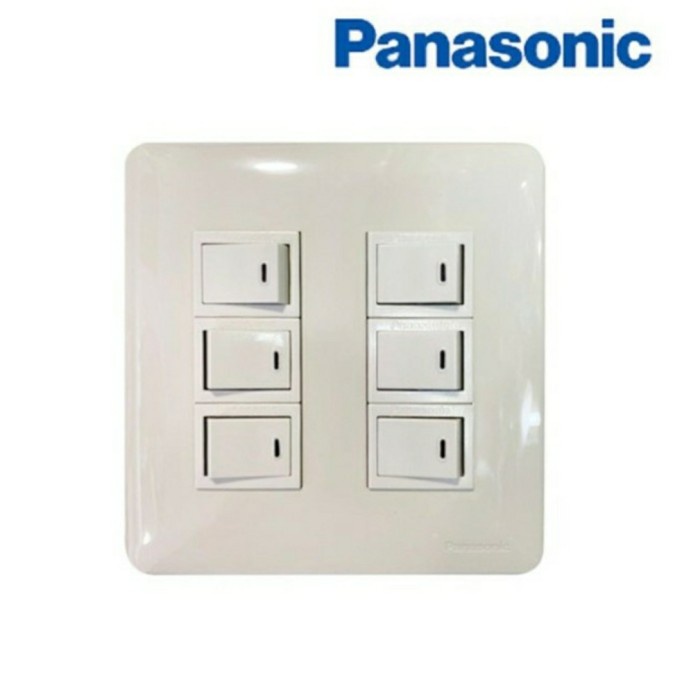 Jual Grid switch saklar 6 gang panasonic Full color | Shopee Indonesia