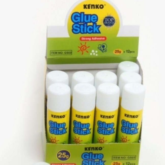Jual Glue Lem Stick/Glue Stick Kenko 25G Harga 1 Pack Isi 12 Pcs ...