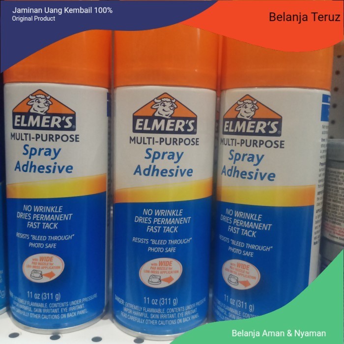 Jual Glue Lem Semprot/Spray/Lem Kertas/Karton Elmers 311G | Shopee ...
