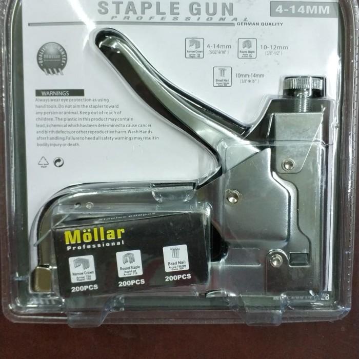 Jual Staple Gun Mollar 3 In 1 Staples Gun Tacker Alat Tembak Jok ...