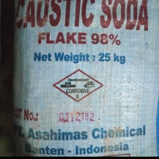 Jual Caustic Soda Flake ASAHI 25 KG/Soda Api / Sodium Hydroxide / NaOH | Shopee Indonesia