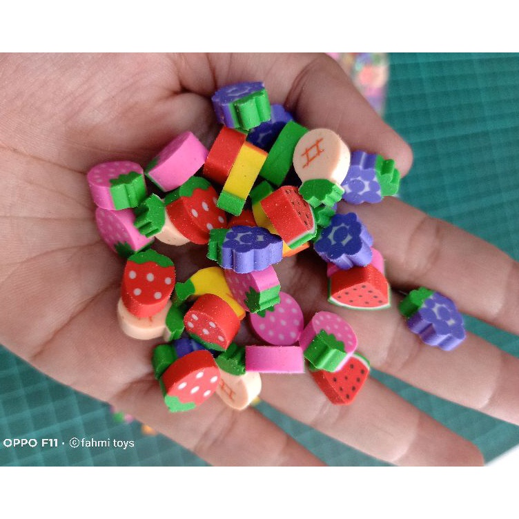 Jual 500 gr (450pcs) PENGHAPUS MINI / PENGHAPUSKARAKTER / PENGHAPUS ...
