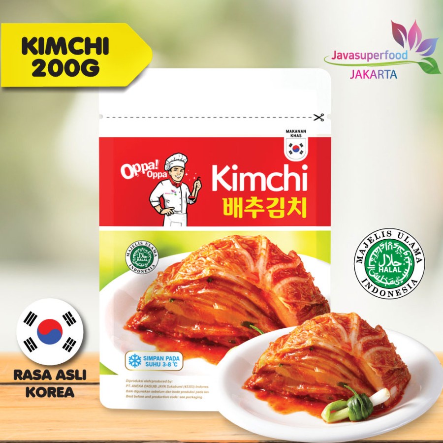 Jual OPPA OPPA KIMCHI 200 GR SAWI PUTIH LOBAK ACAR INSTANT JAVA KOREA ...