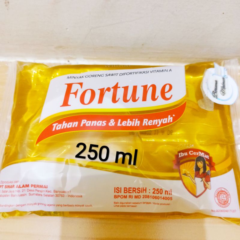 Jual FORTUNE MINYAK GORENG KELAPA SAWIT 250 ML BANTAL PILLOW FORTUN ...