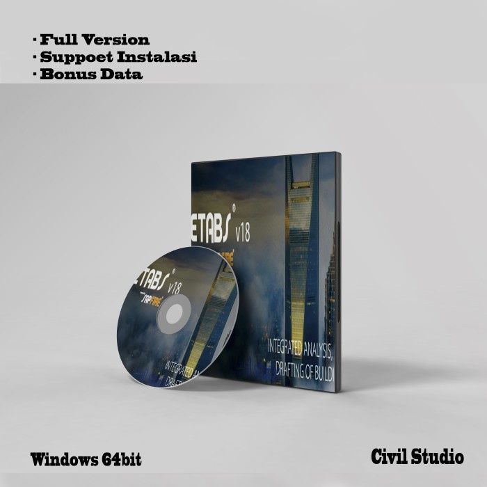 Jual Software CSI ETABS V18.1.1 Full Version Lifetime (DVD) | Shopee ...