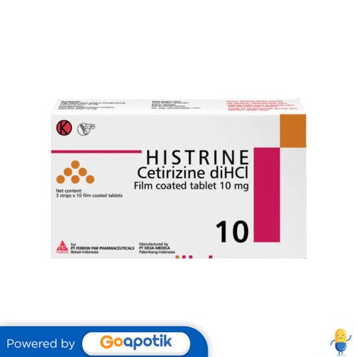 Jual HISTRINE 10 MG BOX 30 TABLET | Shopee Indonesia