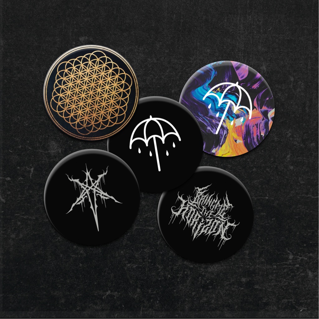 Jual Pin Button BMTH Bring Me The Horizon Band Metalcore | Shopee Indonesia