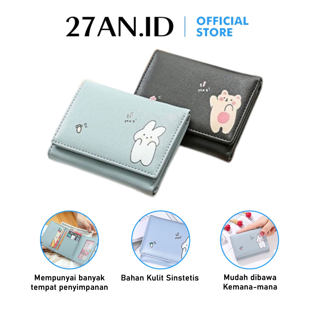 Jual ( 27AN.ID ) Dompet Lipat Wanita Motif Karakter Lucu A76 Dompet ...