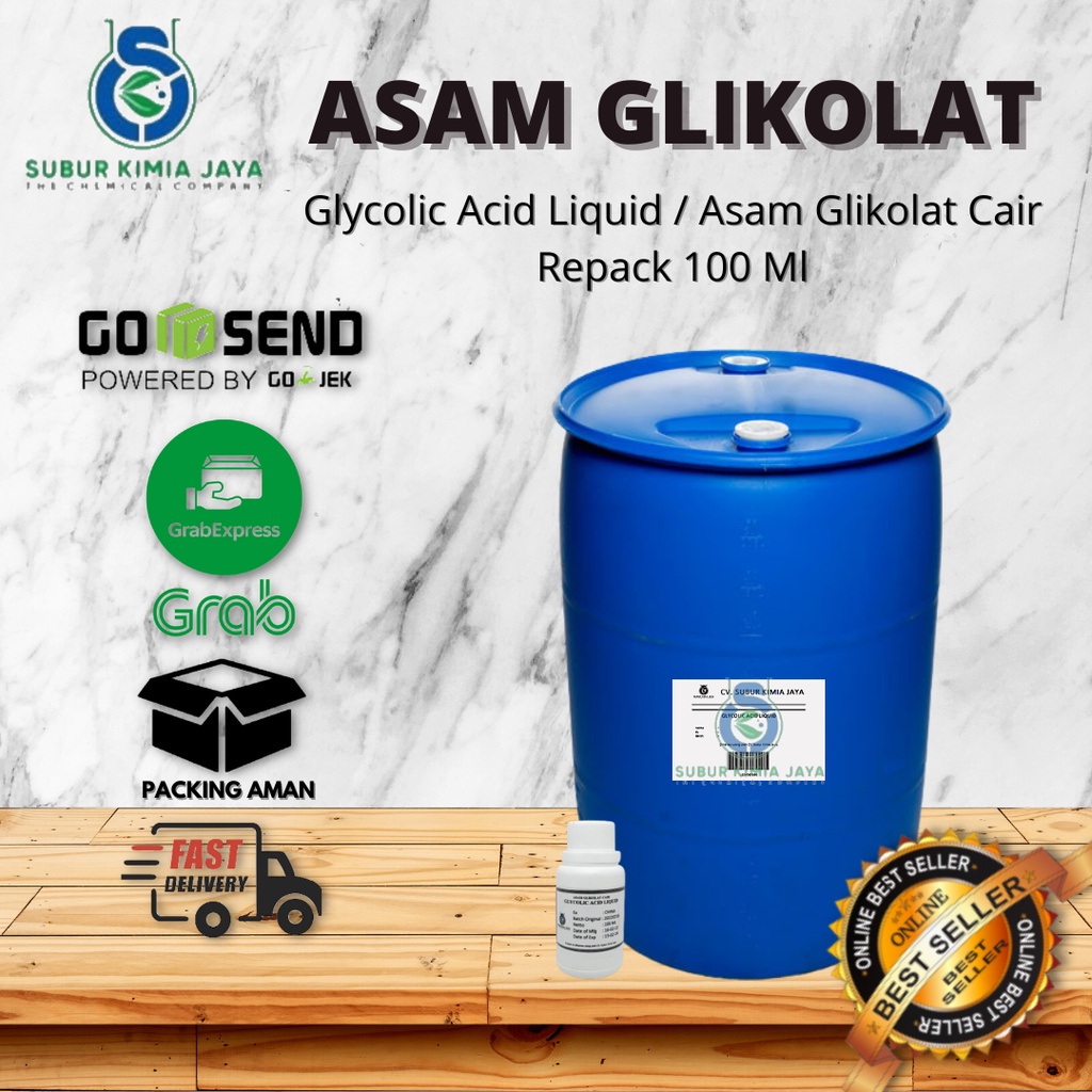 Jual Glycolic Acid Liquid / Asam Glikolat / Glikolik Acid 100 ML ...